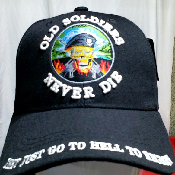 Accessories | Military Hat Old Soldiers Never Die | Poshmark